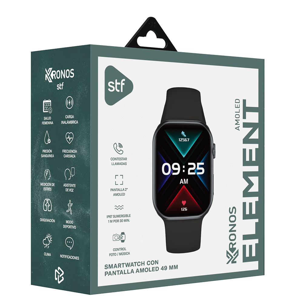 Smartwatch reloj inteligente | STF Kronos Element | AMOLED Resistente ...