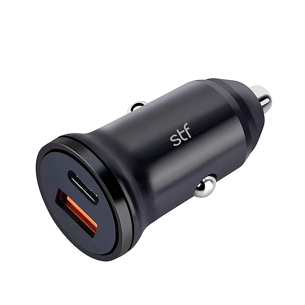 Cargador de auto 20W | STF Carga Ultra Rapida 3A | Salida tipo C y USB ...