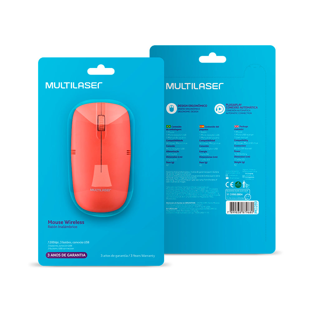 Mouse inalámbrico | Multi Slim | 1200dpi – Stuffactory