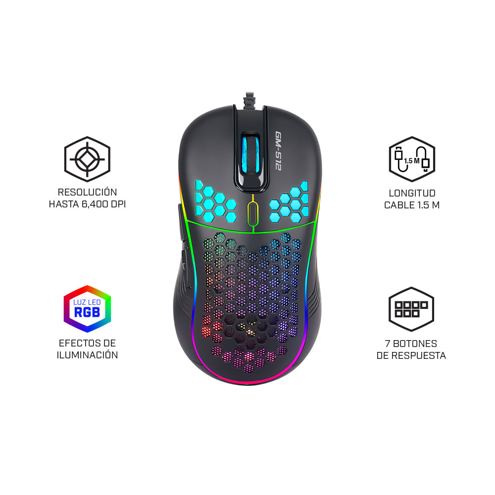Mouse gamer |XTRIKE ME GM-512 |programable gaming para computadora ...